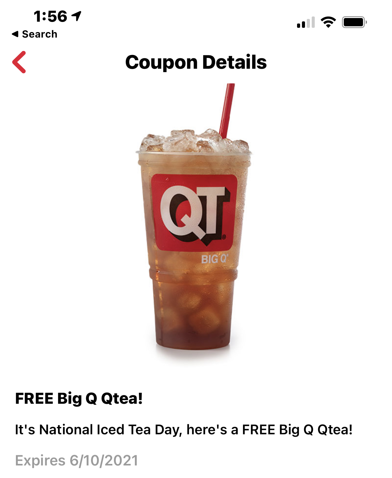 It’s National Iced Tea Day (6/10)! Get a FREE QT Tea on the App Today ...