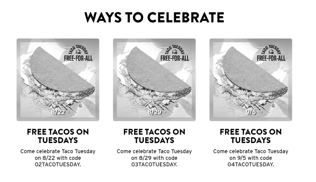Enjoy a FREE Doritos Locos Taco Tuesday at Taco Bell With Code 8/29 and ...