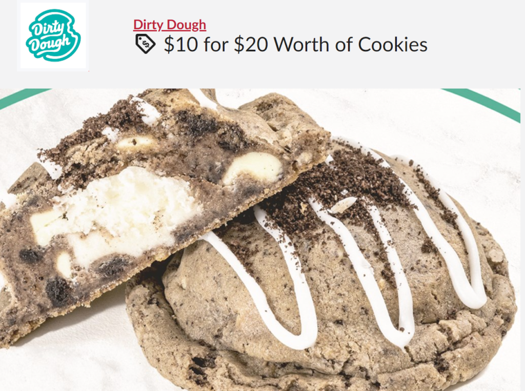 Near Scottsdale and Love Cookies? Get $20 to Spend at Dirty Dough for ...