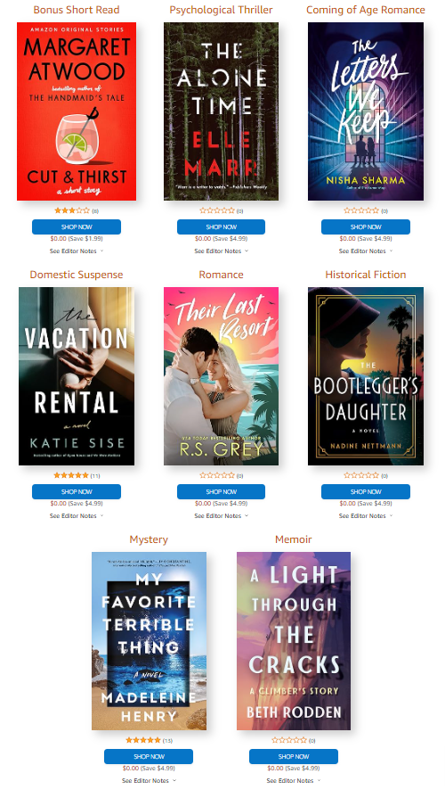 Have Amazon Prime? Get Your FREE First Reads Title of the Month ...